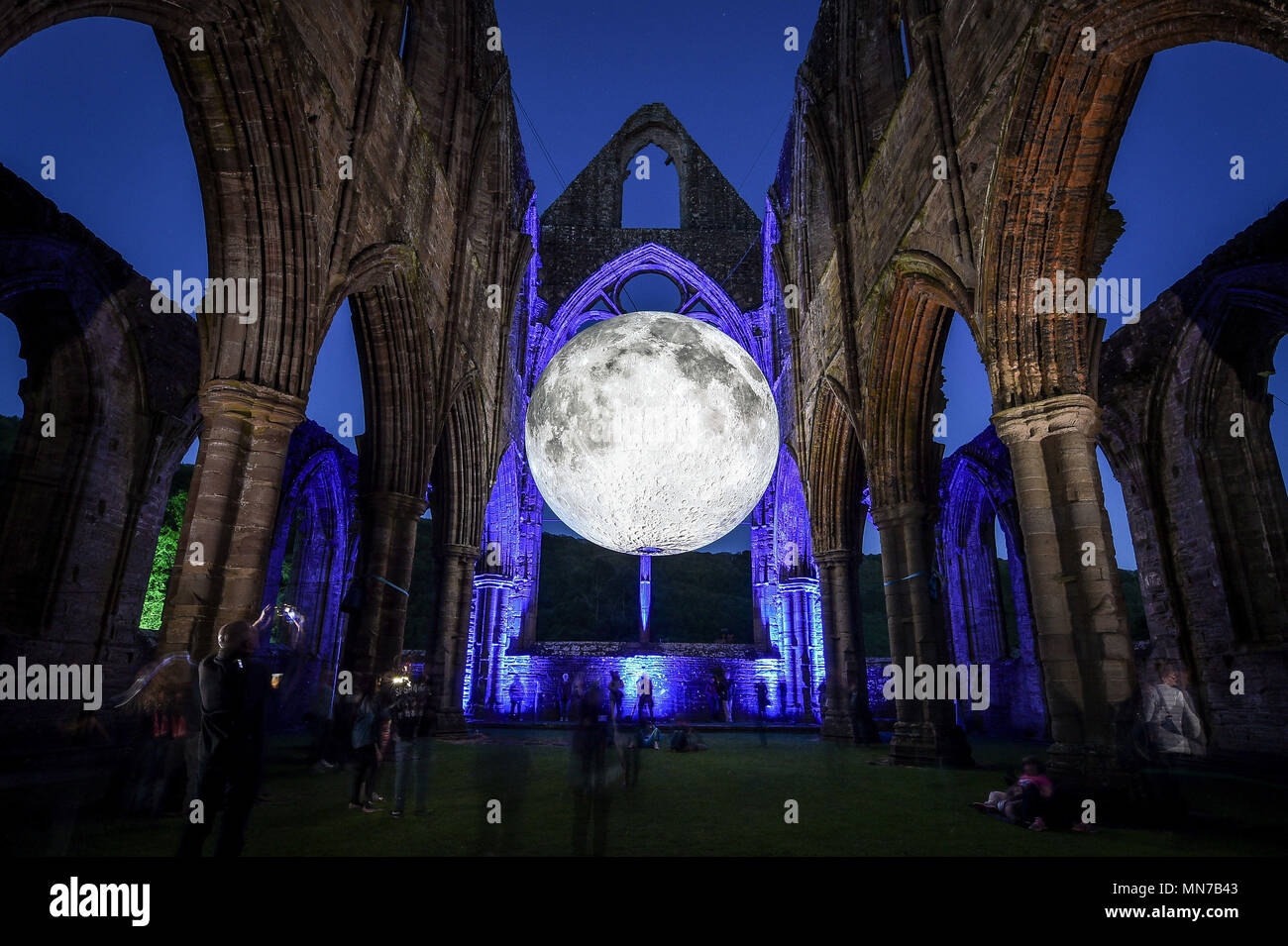 Visitors admire artist Luke Jerram's installation Museum of the Moon at ...