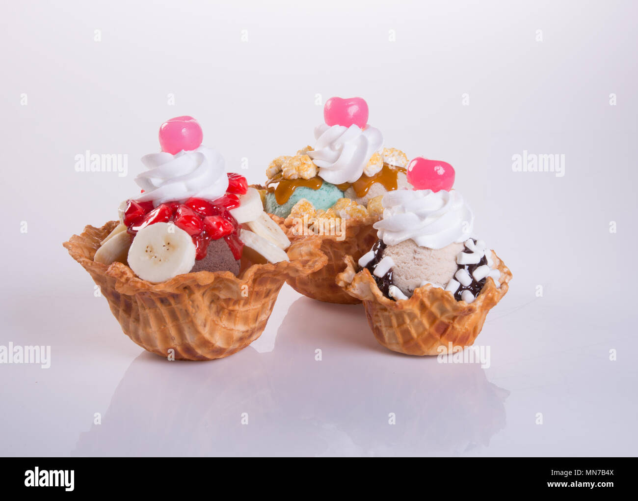 ice cream scoop or mixed ice cream scoops ice cream on background Stock ...
