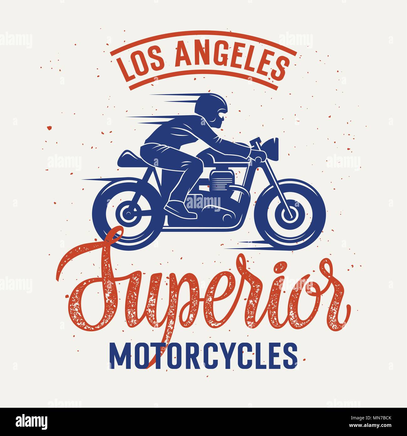 Vintage motorcycle racing illustration hi-res stock photography and ...