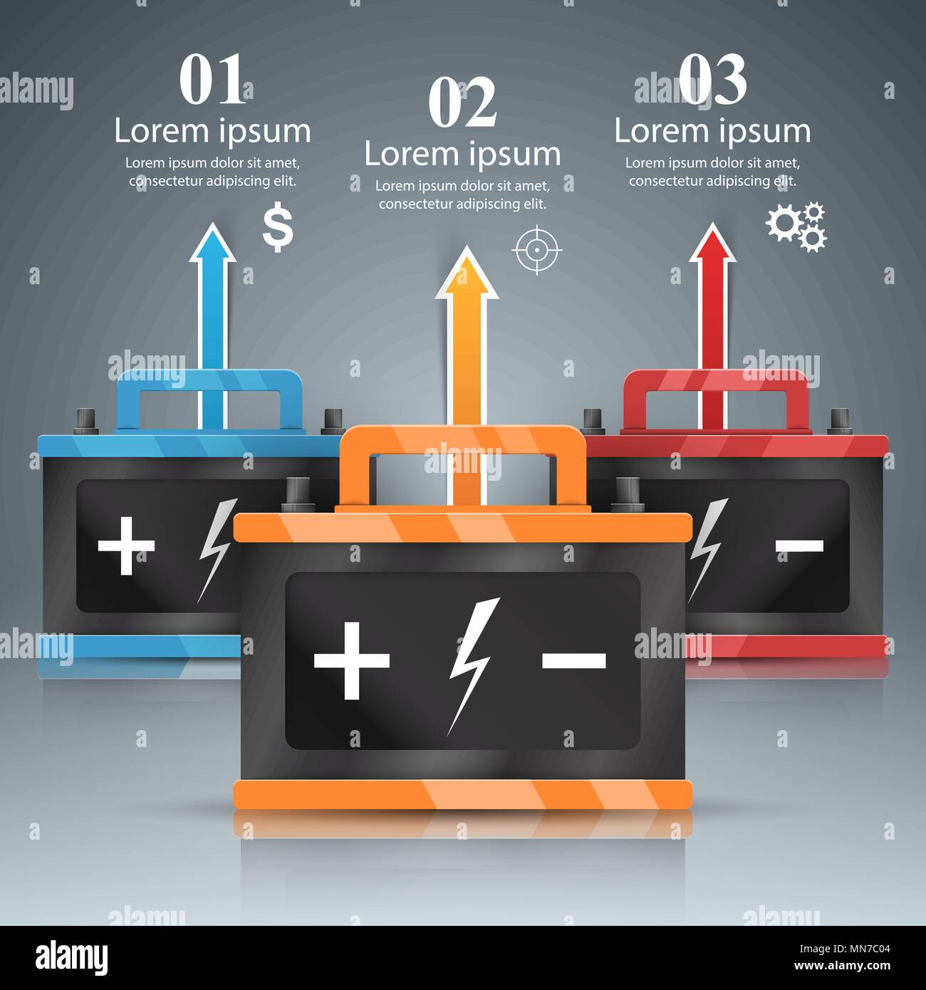 Business Infographics. Battery icon Stock Vector Image & Art - Alamy