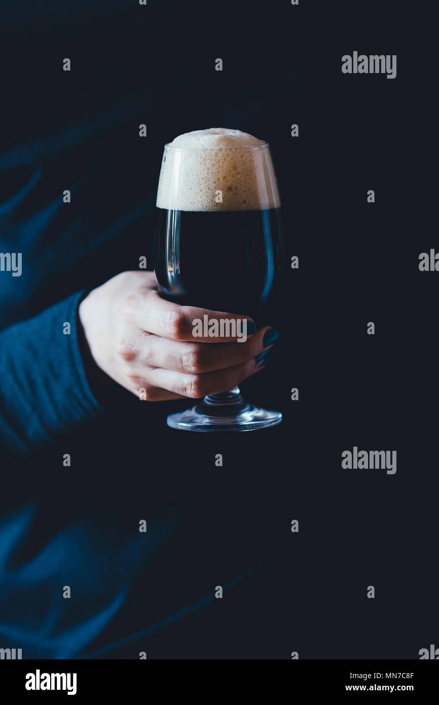 Woman glass mug beer hi-res stock photography and images - Alamy