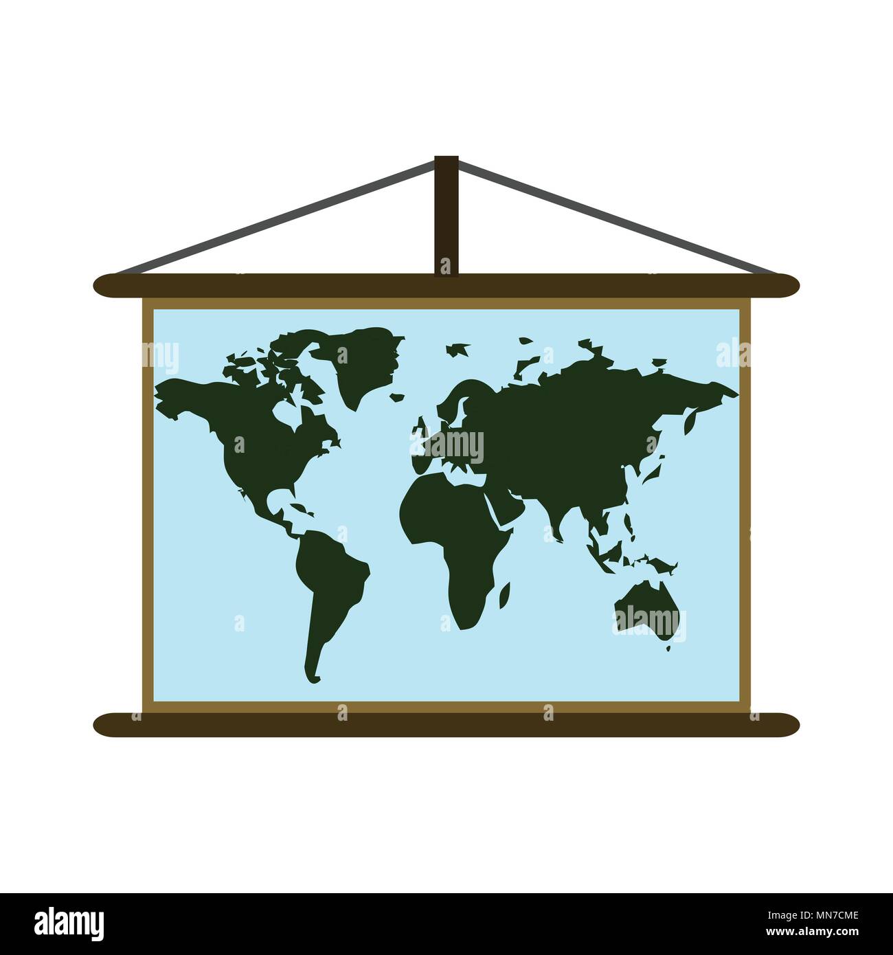 Flat World Map Stock Photos & Flat World Map Stock Images - Alamy