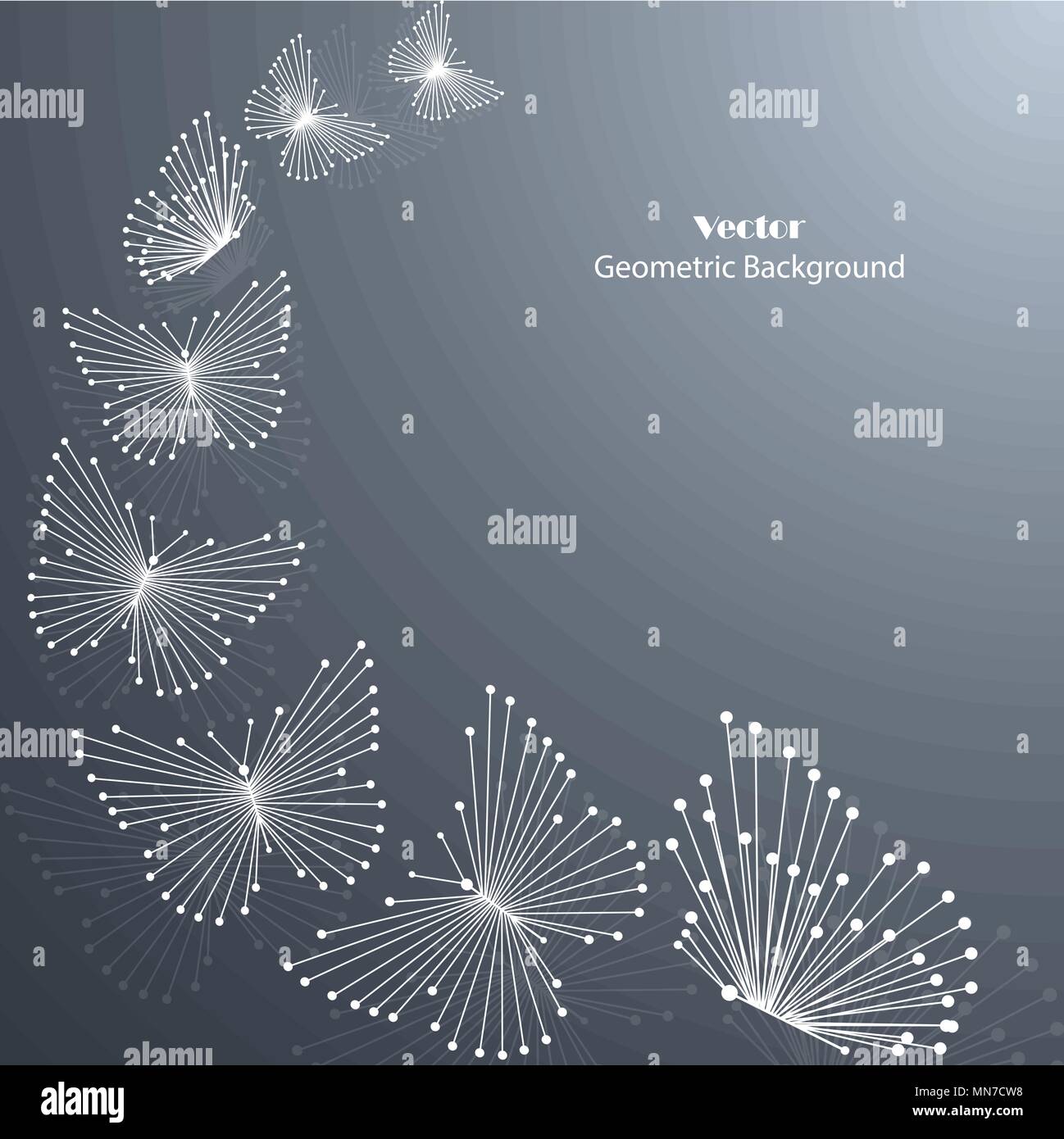 Geometric pattern with connected lines and dots Stock Vector Image ...