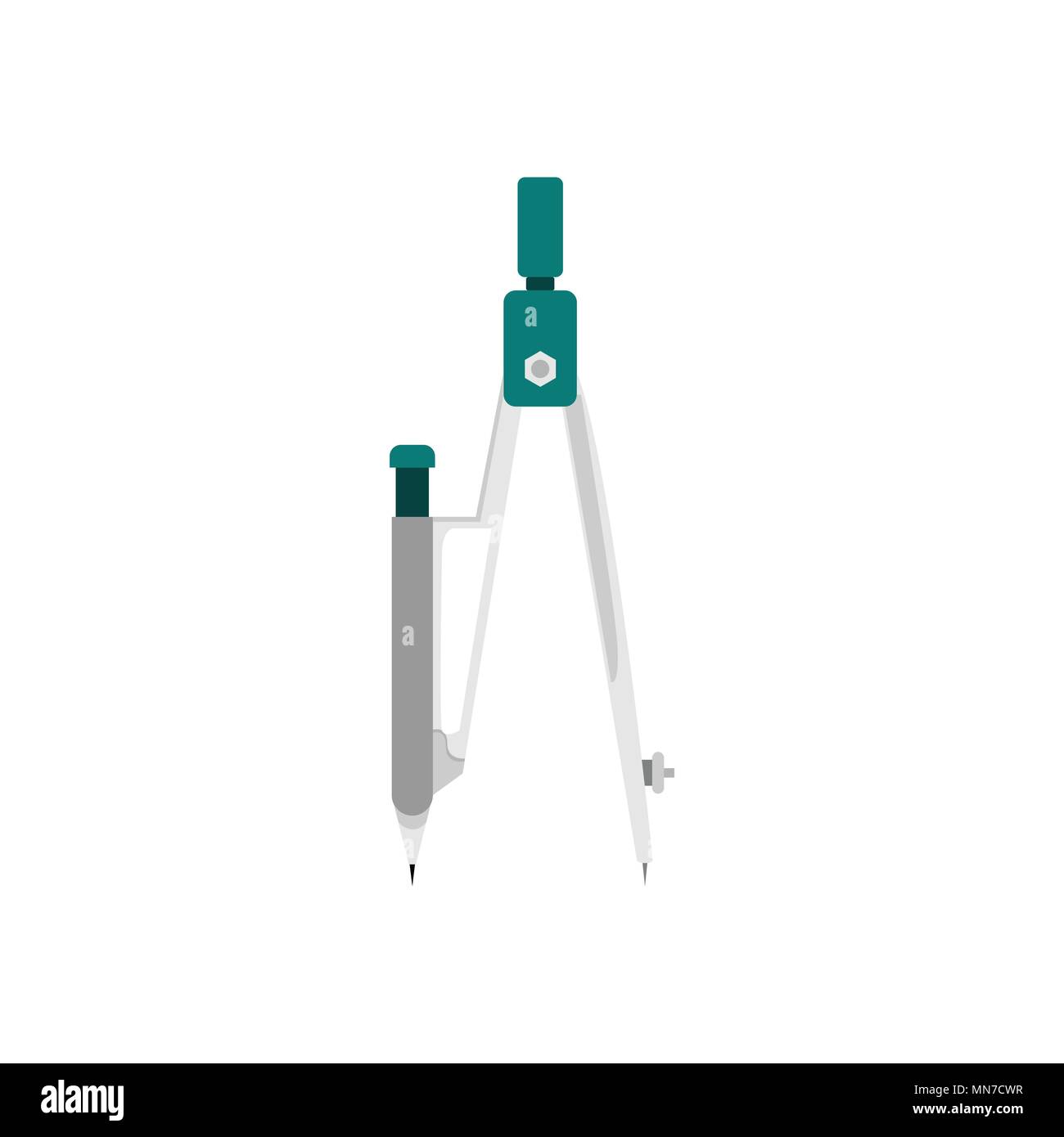 Geometrical Compass Tool Vector Illustration Graphic Design Stock ...