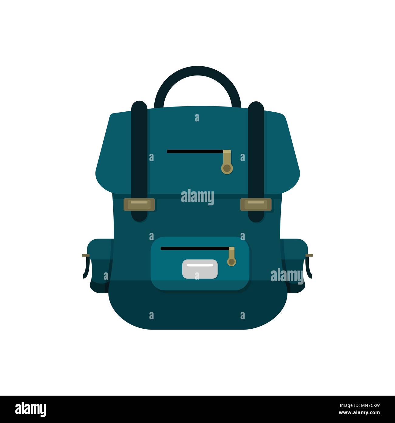 Blue School Backpack Vector Illustration Graphic Design Stock Vector ...
