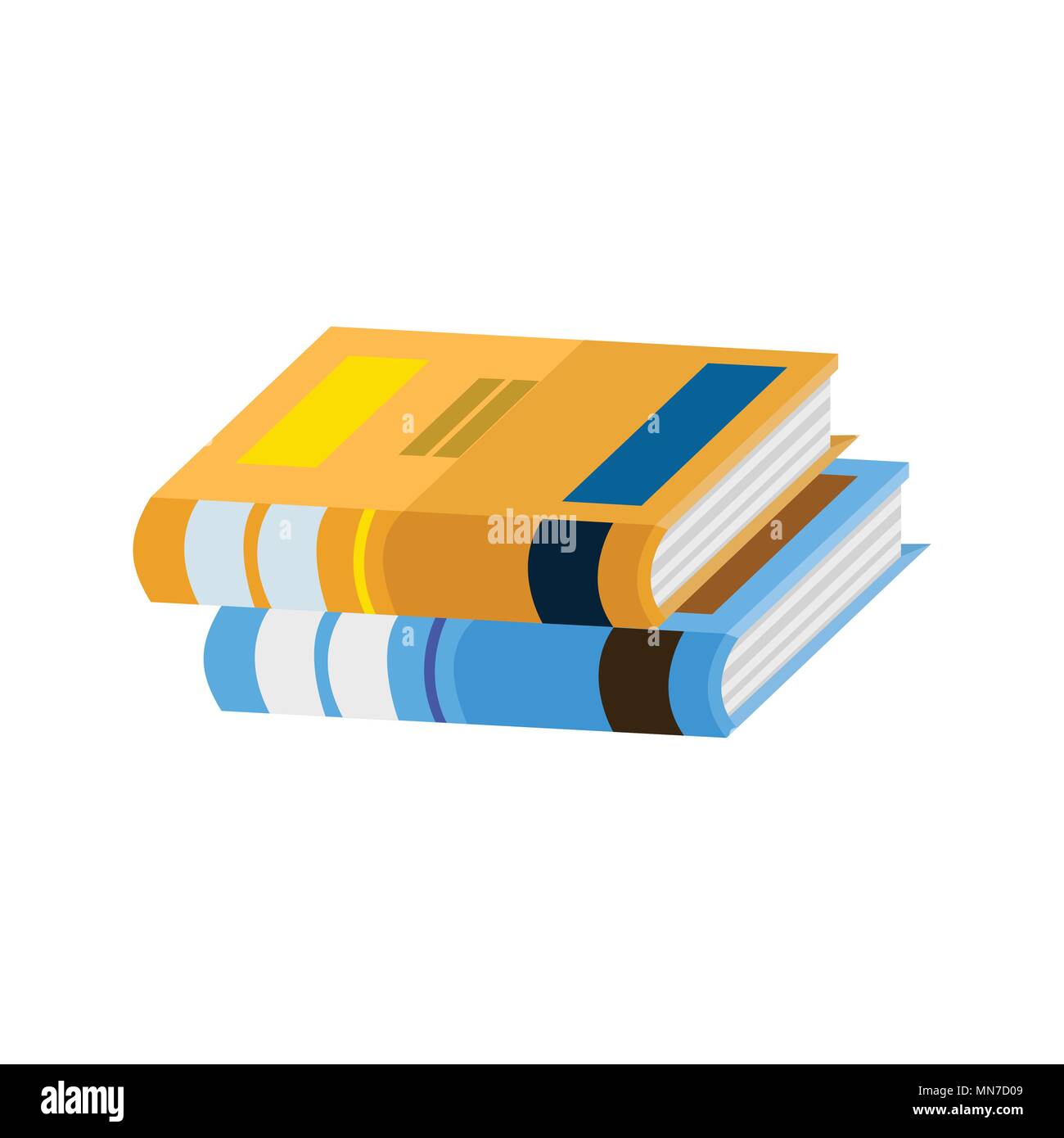 School Book Stack Vector Illustration Graphic Design Stock Vector Image ...