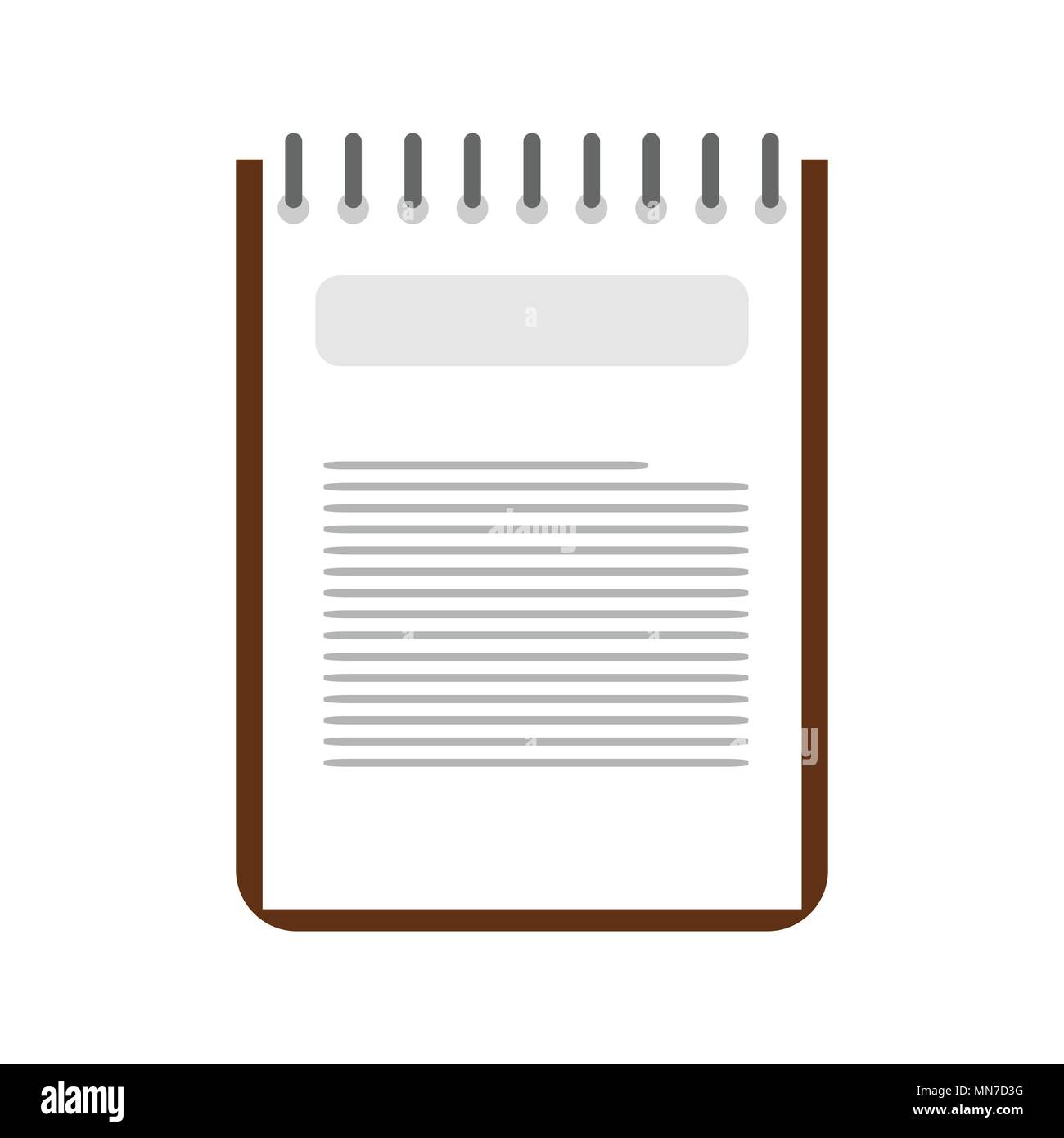 Simple Binder Note Vector Illustration Graphic Design Stock Vector ...