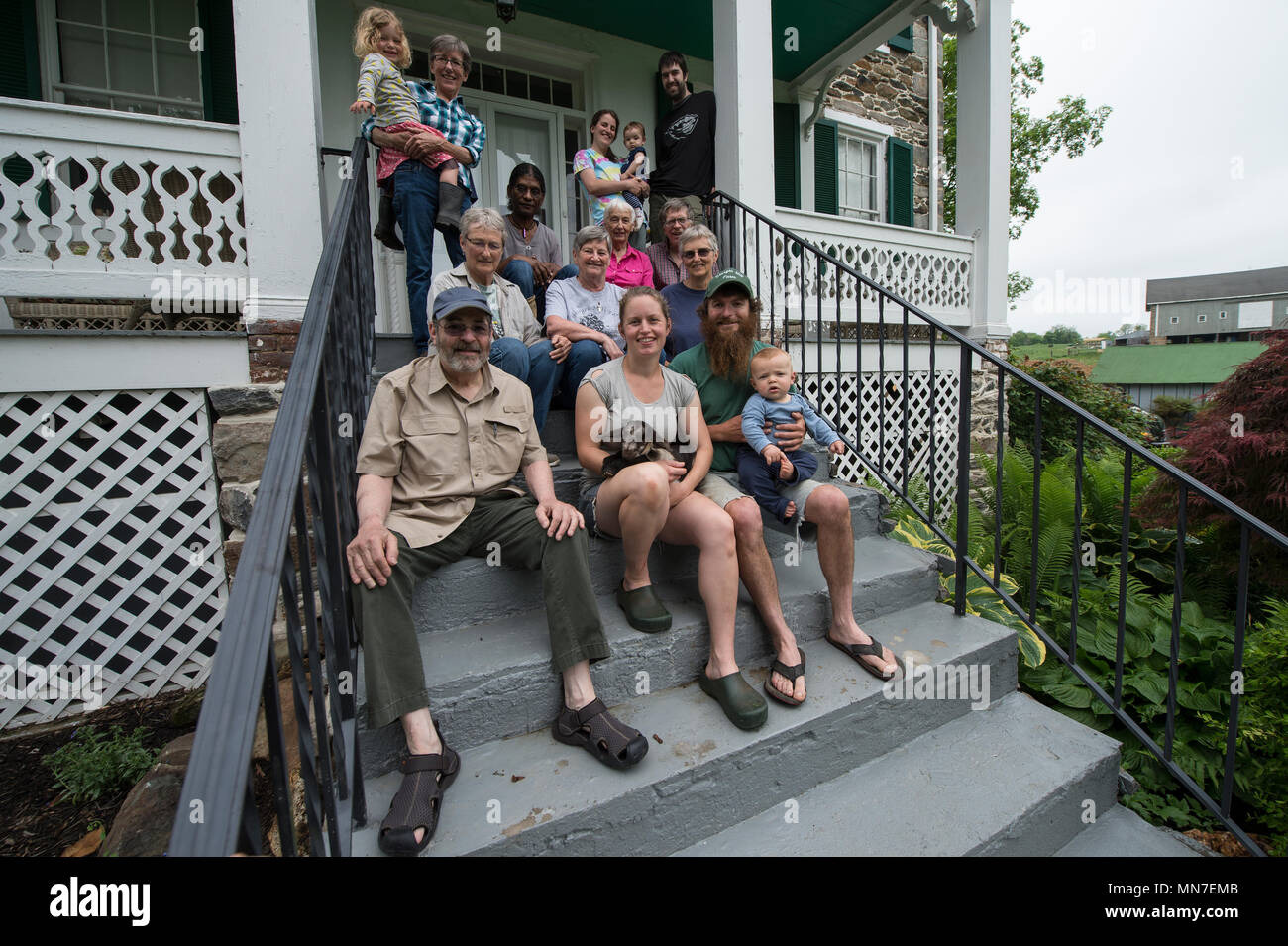UNITED STATES: May 14, 2018: Back row (standing) L to R: Donna Kroiz ...