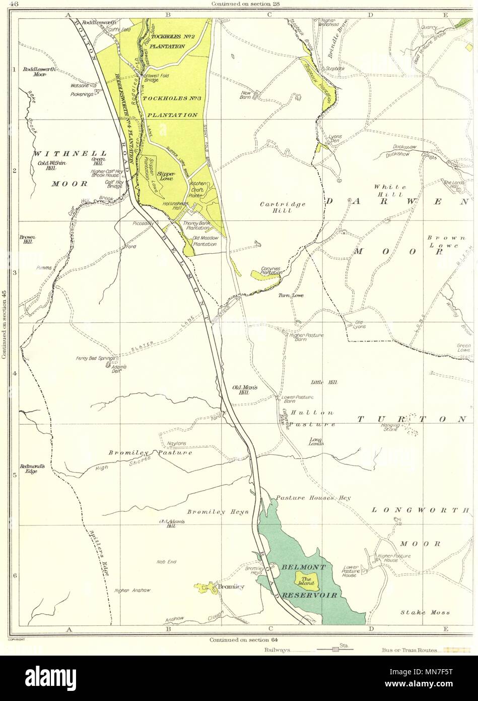 LANCS.Longworth Moor,Stake Moss,Hulton Pasture,Bromiley,Withnell Moor ...