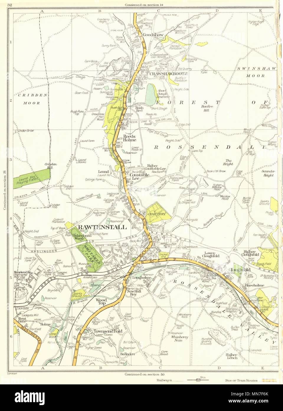 Map of rawtenstall hi-res stock photography and images - Alamy