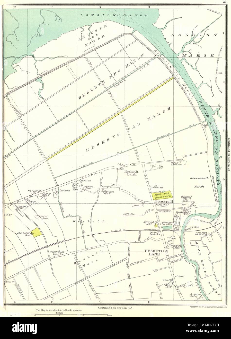 Longton map hi-res stock photography and images - Alamy