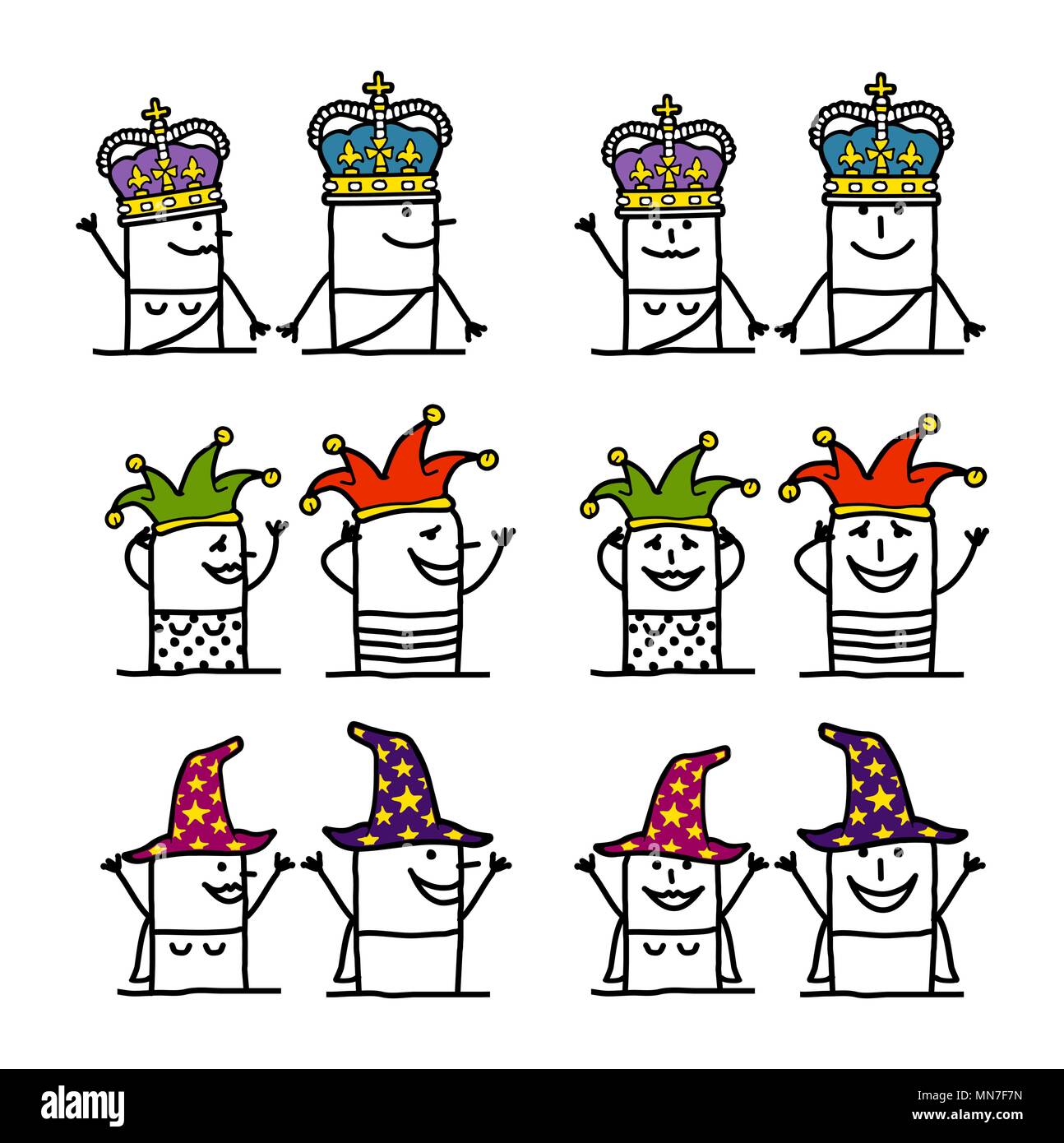 Cartoon portraits hi-res stock photography and images - Alamy