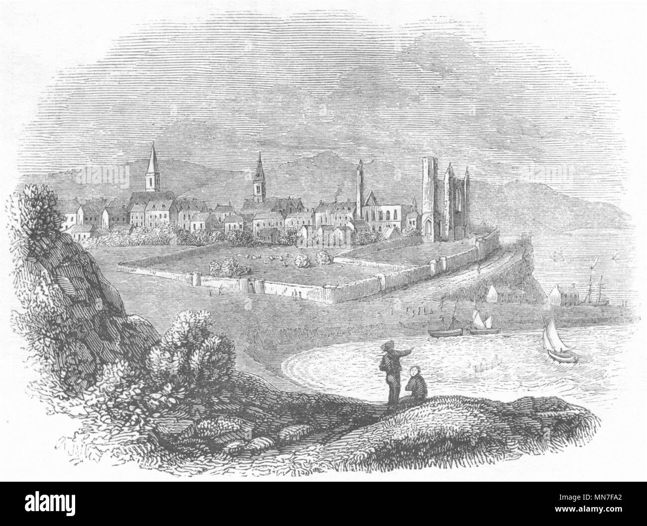 19th century engraving st andrews hi-res stock photography and images ...