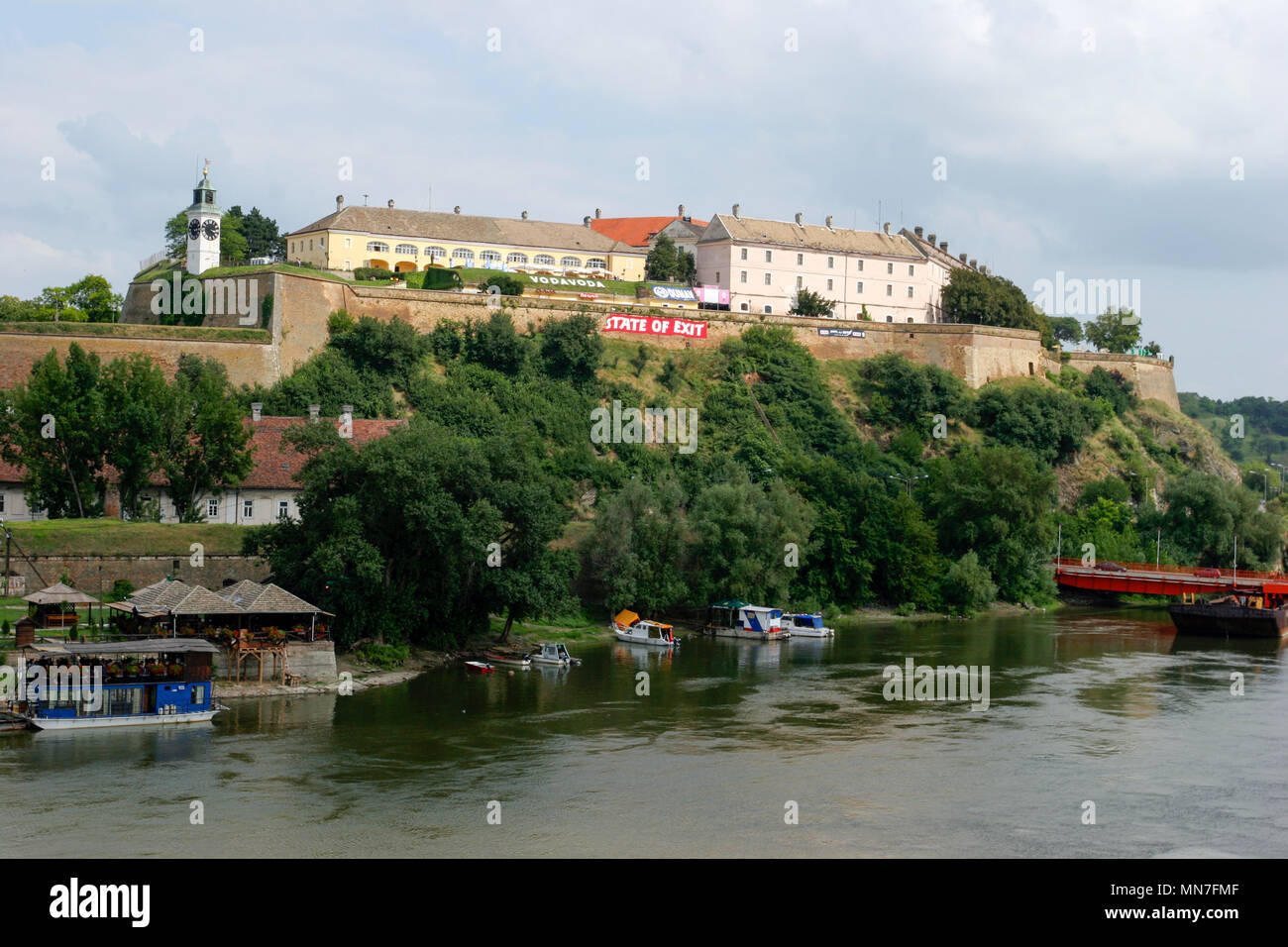The Petrovaradin fortress and the Danube river Novi Sad,, Beogradska ...