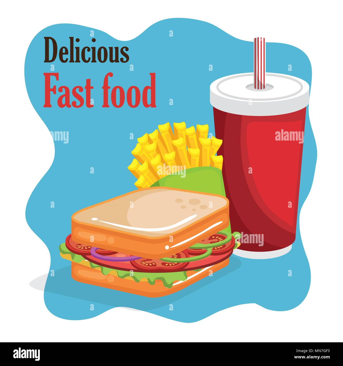 Delicious Fast Food Menu Stock Vector Image Art Alamy delicious-fast-food-menu-stock-vector-image-art-alamy
