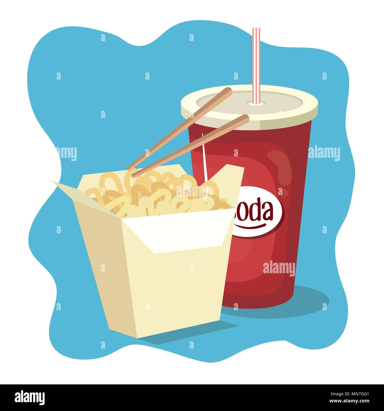 soda and chinese food Stock Vector Image & Art - Alamy