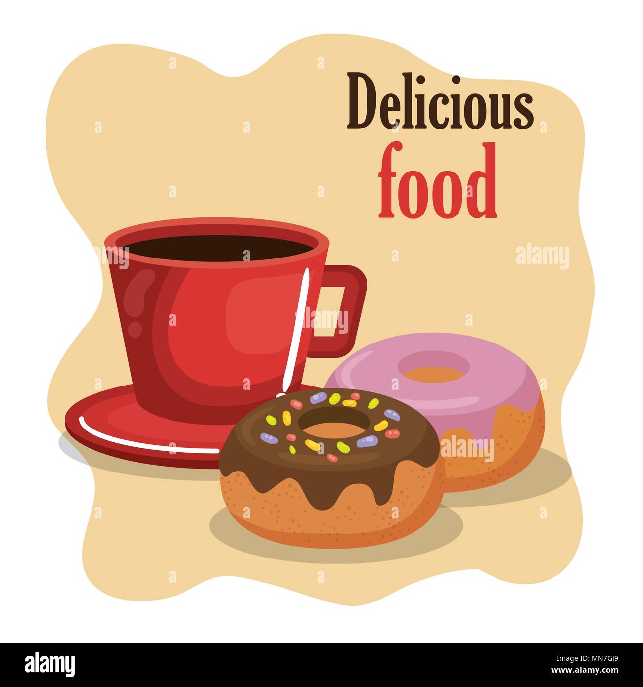 Donut And Coffee Clip Art