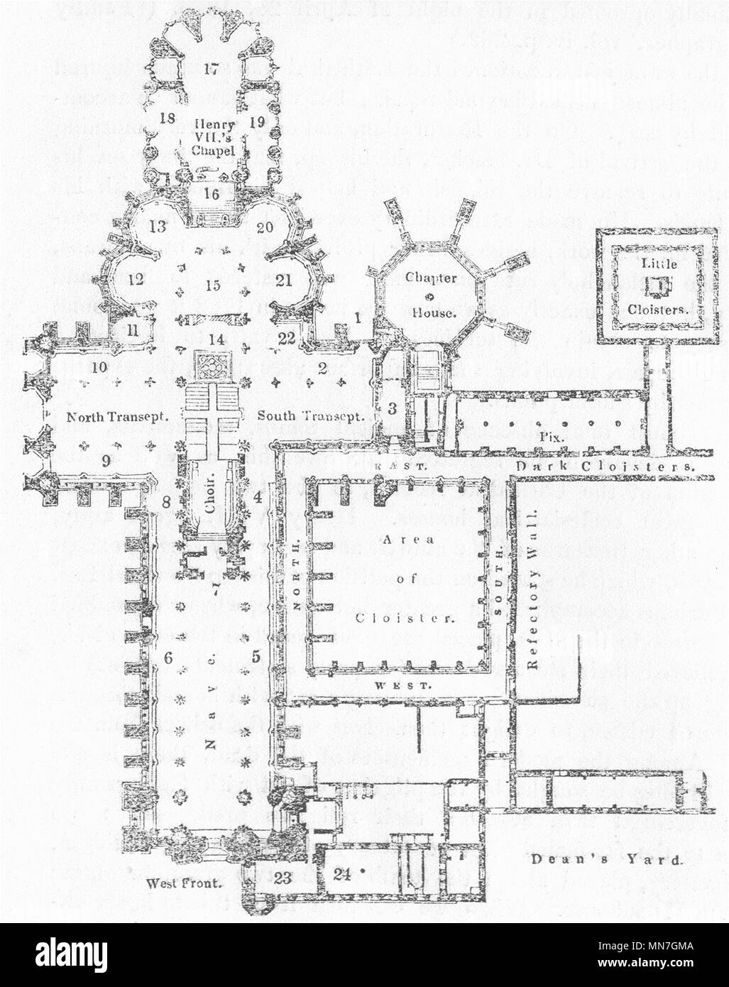 Westminster Abbey Plan