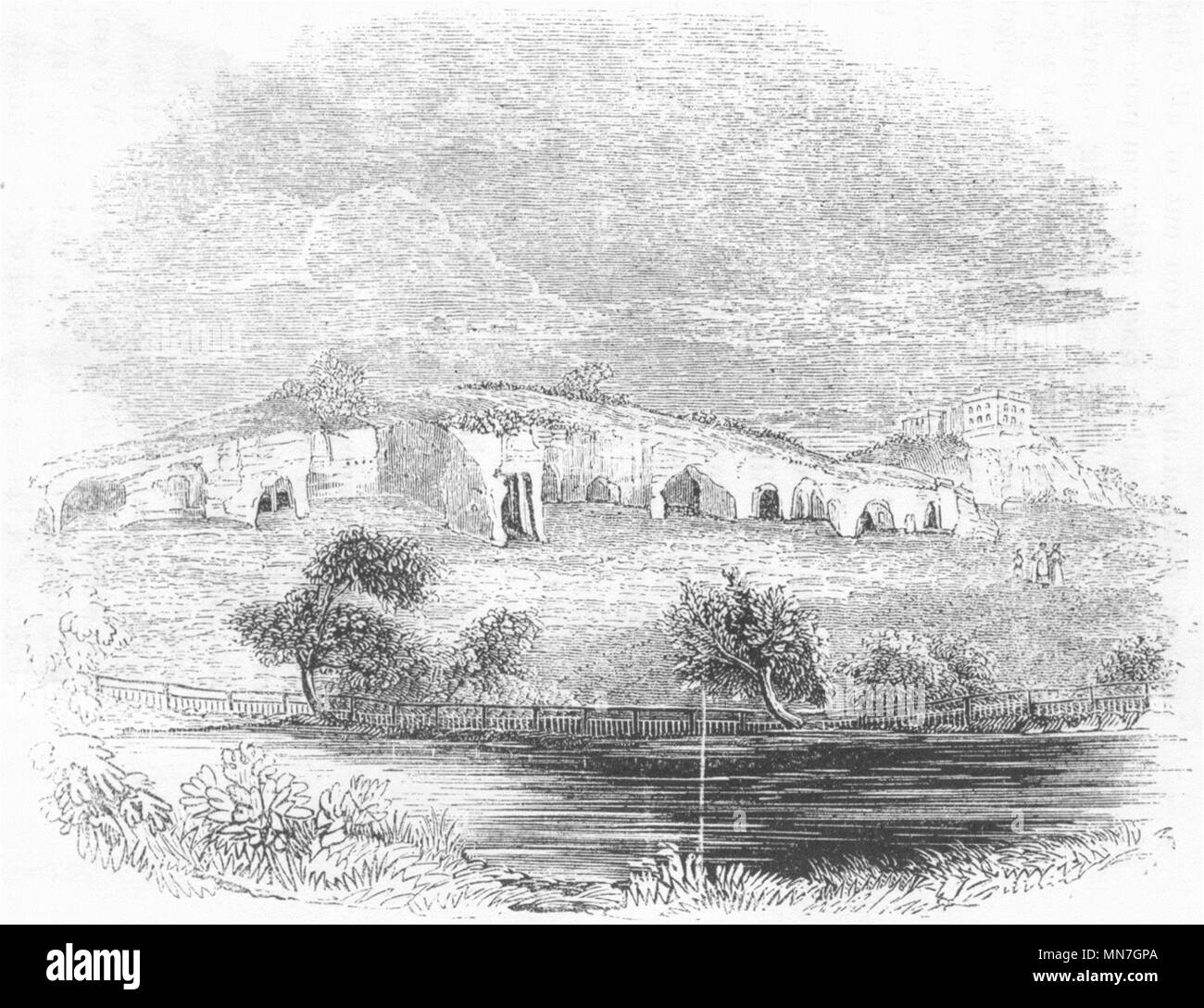 Nottingham caves Black and White Stock Photos & Images - Alamy