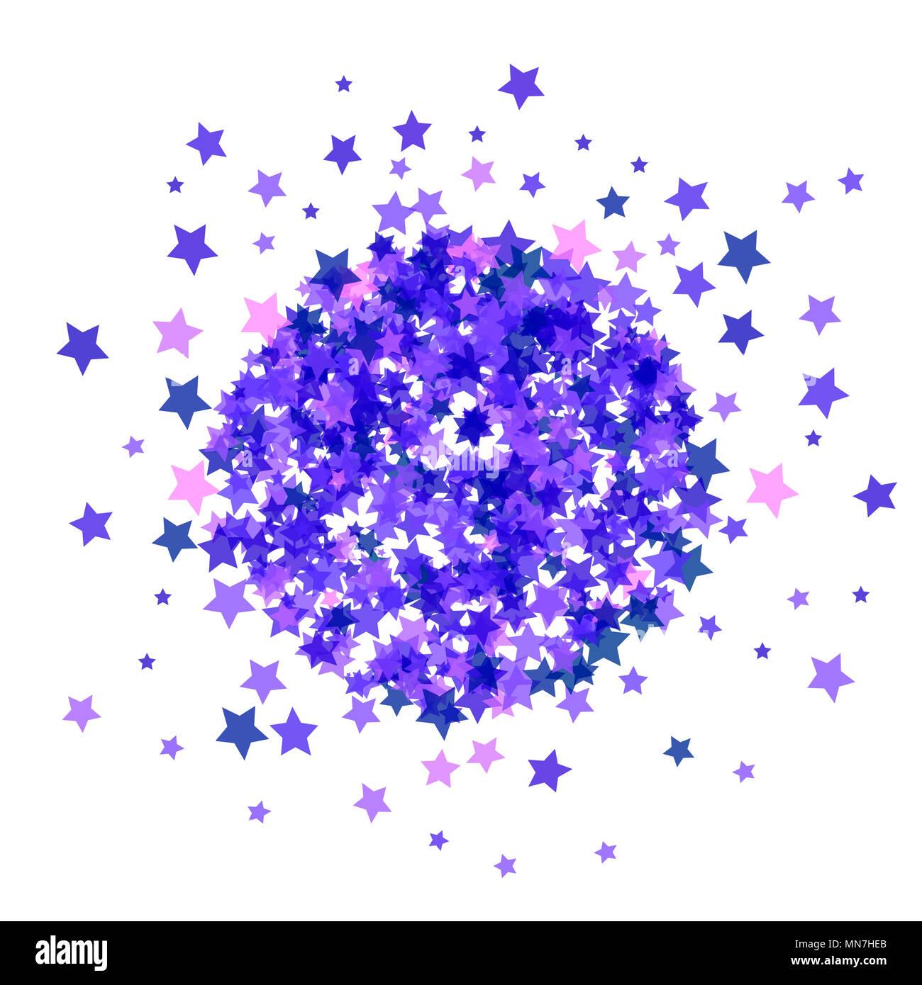 Blue Star Burst Isolated Stock Photo - Alamy