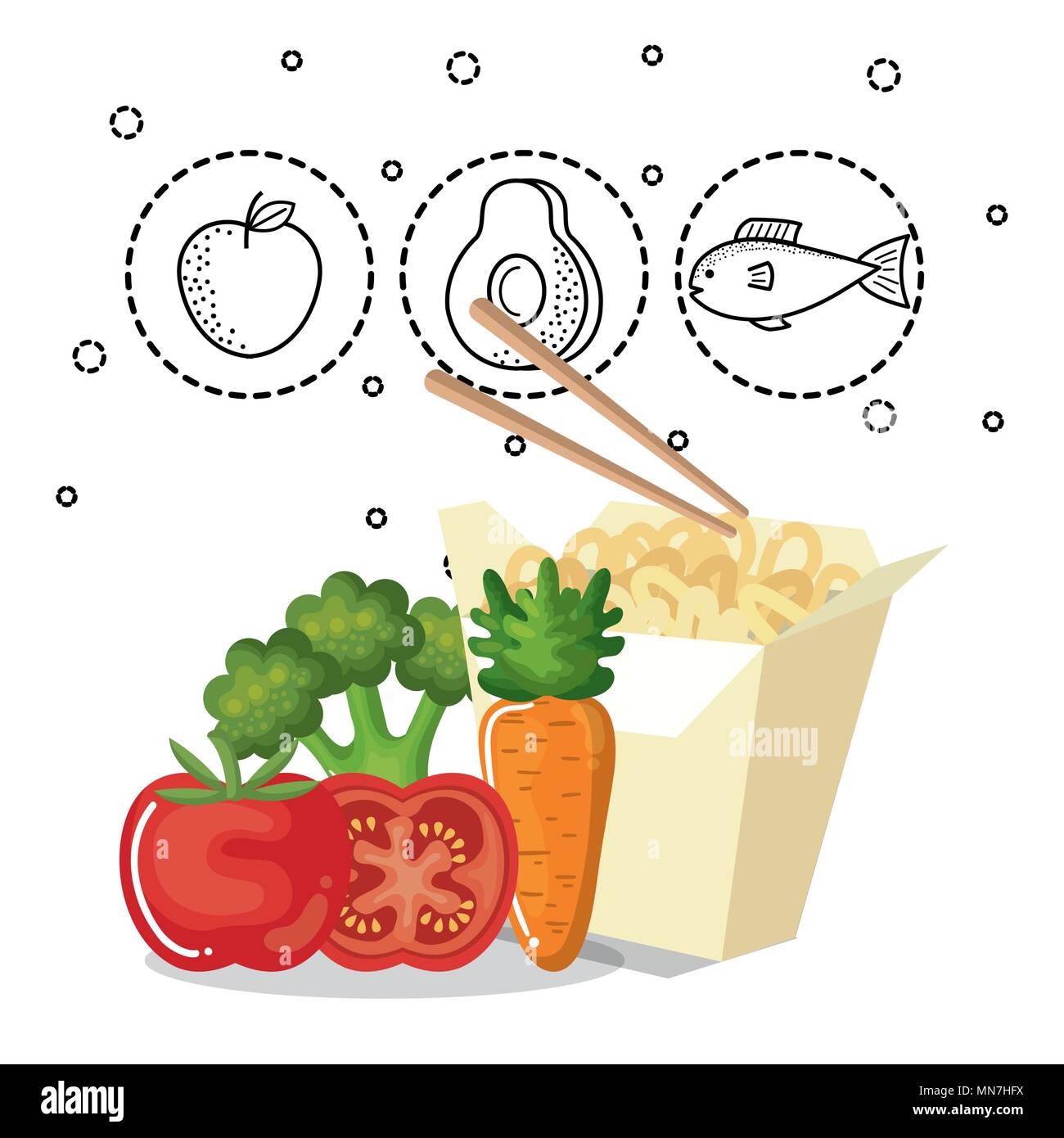 delicious food menu icons Stock Vector Image & Art - Alamy