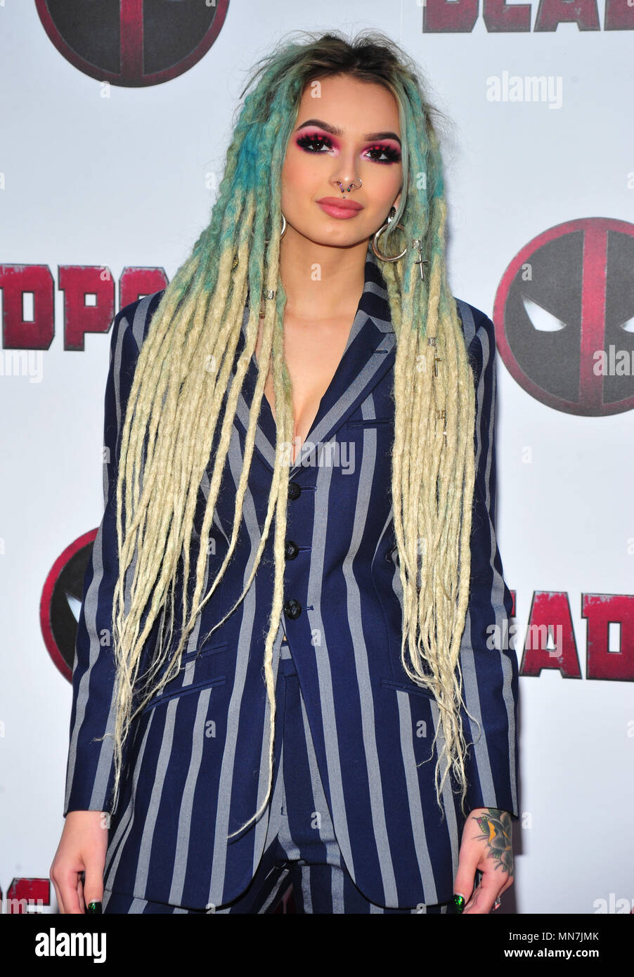 New York, NY, USA. 14th May, 2018. Zhavia attends the 'Deadpool 2 ...