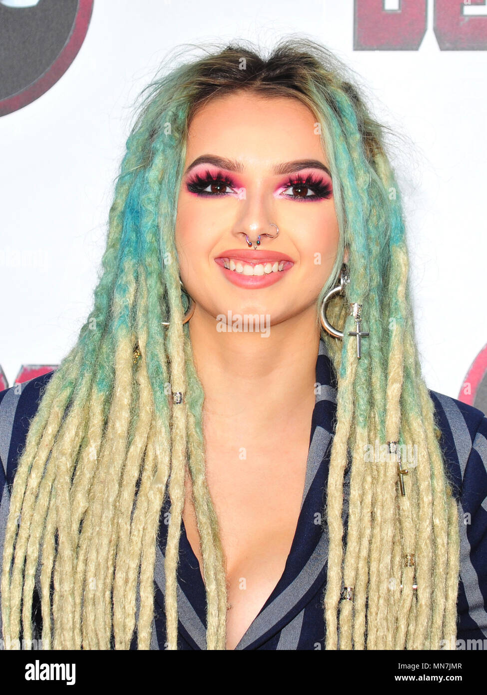 New York, NY, USA. 14th May, 2018. Zhavia attends the 'Deadpool 2 ...