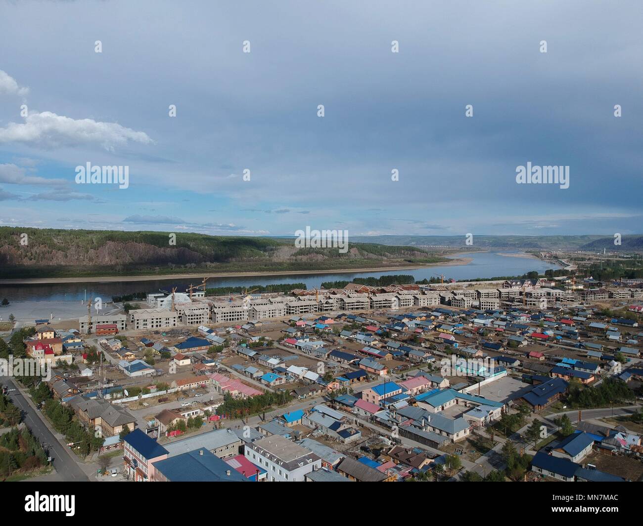 Mohe, Mohe, China. 14th May, 2018. Mohe, CHINA-14th May 2018: Aerial ...