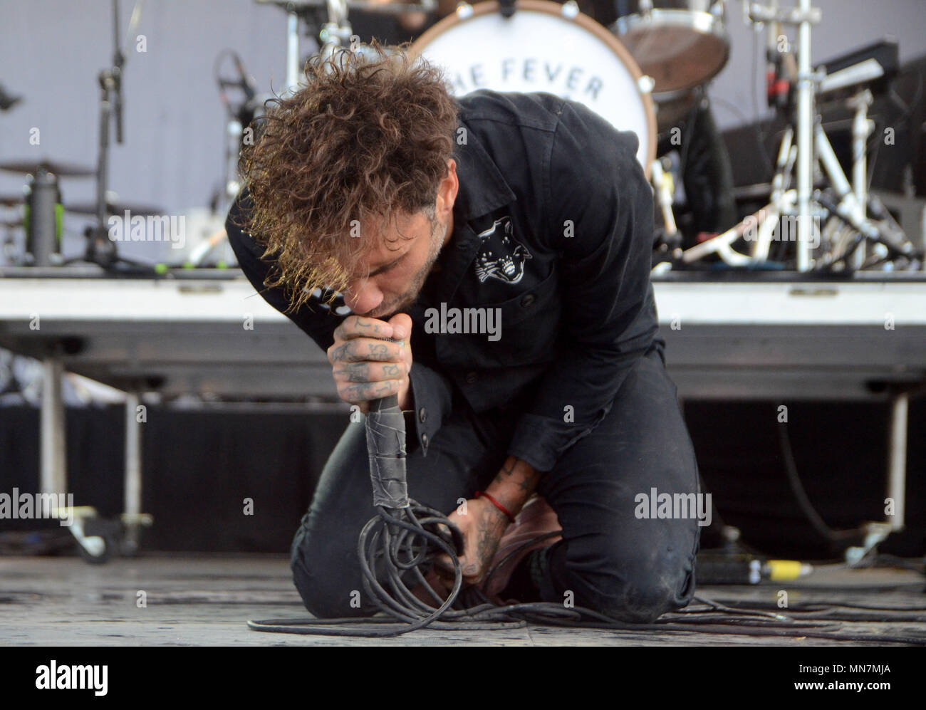 Somerset, Wisconsin, USA. 13th May, 2018. Lead singer Jason Aalon ...