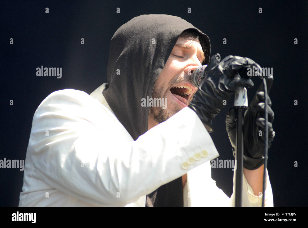 Somerset, Wisconsin, USA. 13th May, 2018. Lead singer Jesse Hasek of ...