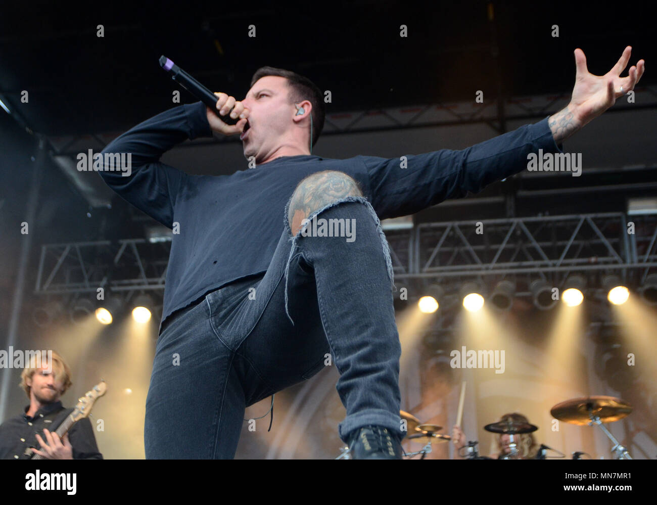 Somerset, Wisconsin, USA. 12th May, 2018. Lead singer Winston McCall of ...