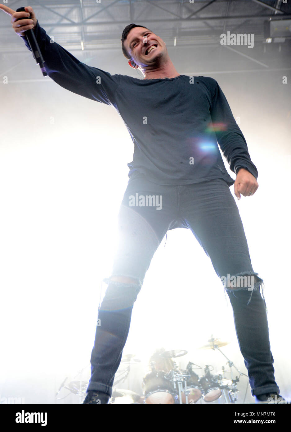 Somerset, Wisconsin, USA. 12th May, 2018. Lead singer Winston McCall of ...