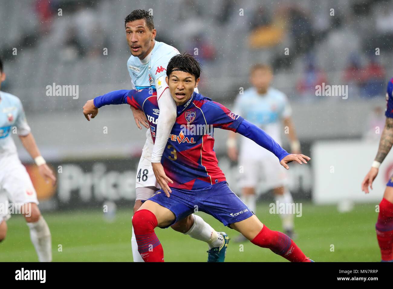 Tokyo, Japan. 13th May, 2018. Jay (Consadole), Masato Morishige (FC ...
