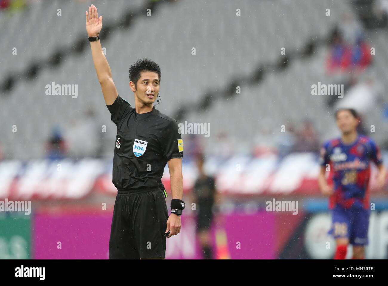 Tokyo, Japan. 13th May, 2018. Yudai Yamamoto (Referee) Football/Soccer ...