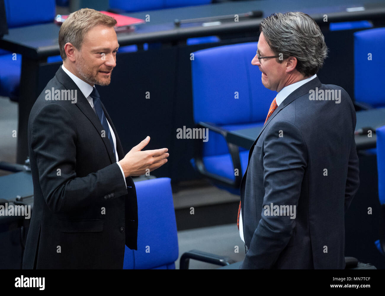 Berlin, Germany. 15th May, 2018. Chairman of the Free Democratic Party ...