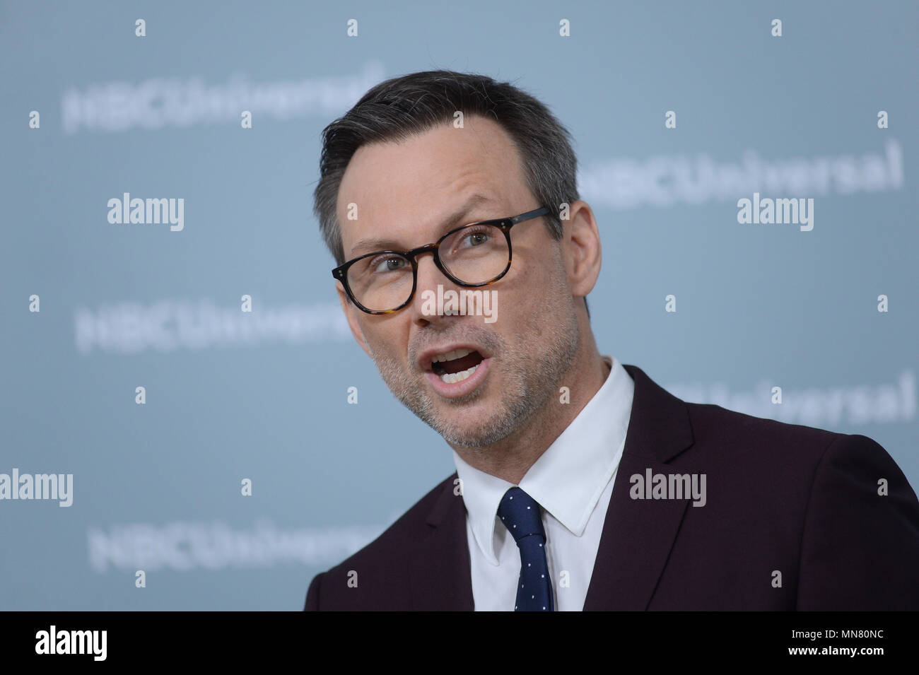 Christian Slater attends the Unequaled NBCUniversal Upfront campaign at ...