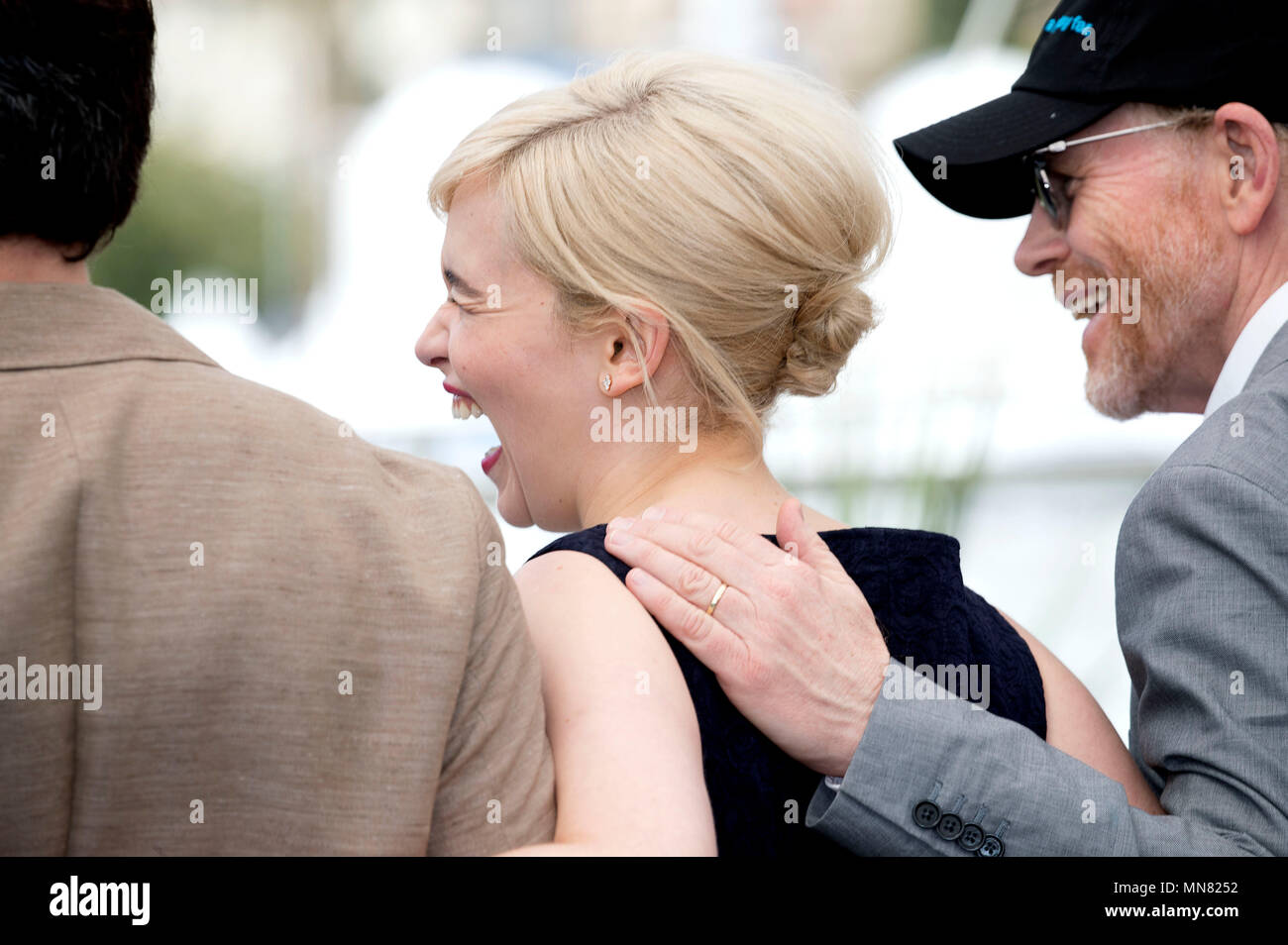 Cannes, France. 15th May 2018. Emilia Clarke and Ron Howard at the ...