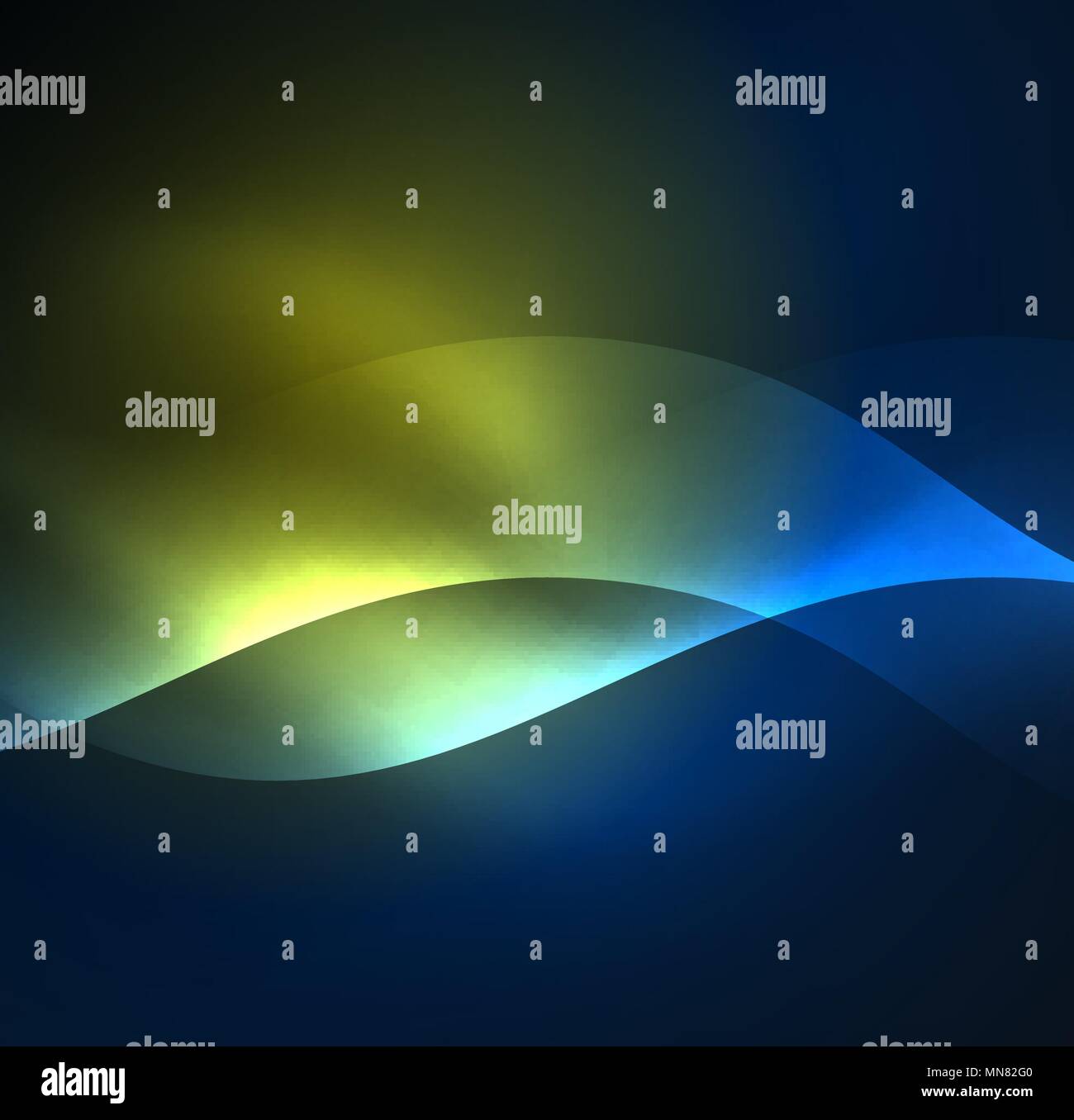 Illuminated neon waves. Vector abstract illuminated neon waves Stock ...