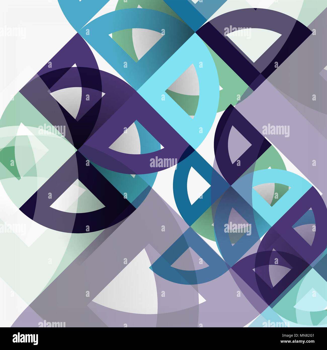 Cut paper circles, mosaic mix geometric pattern design. Cut paper ...