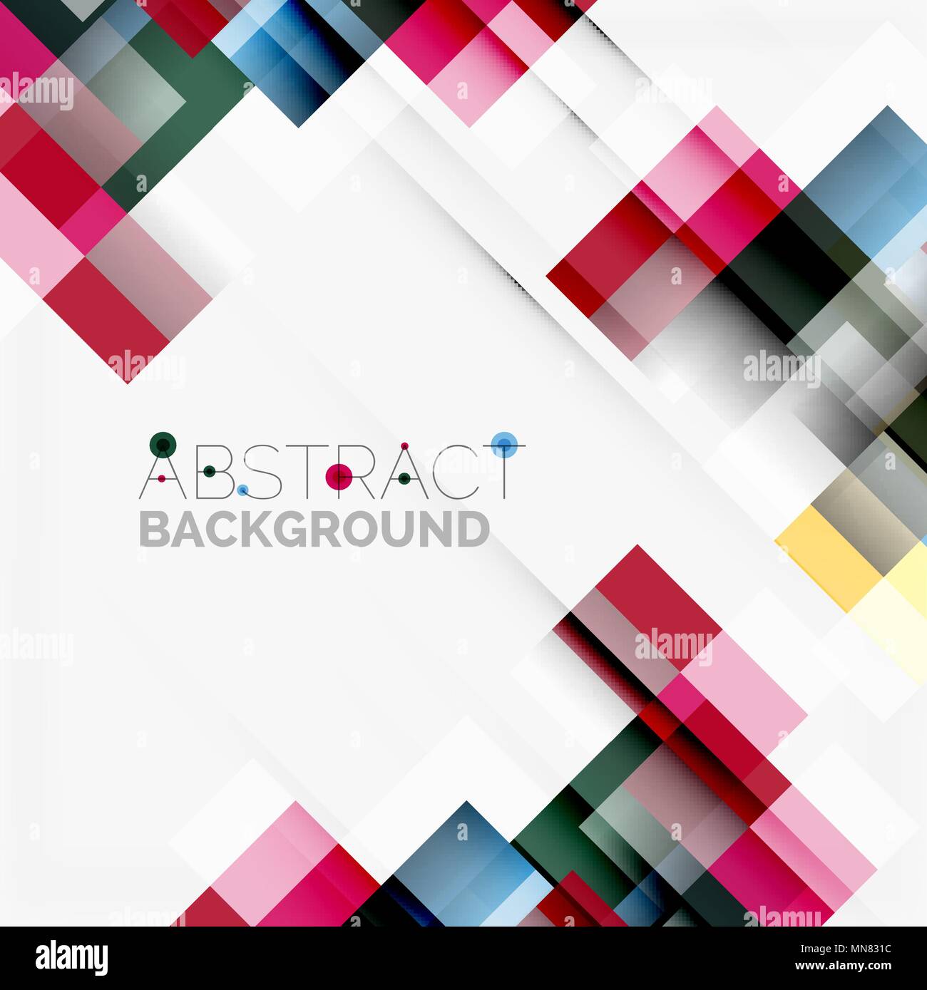 Abstract blocks template design background, simple geometric shapes on ...