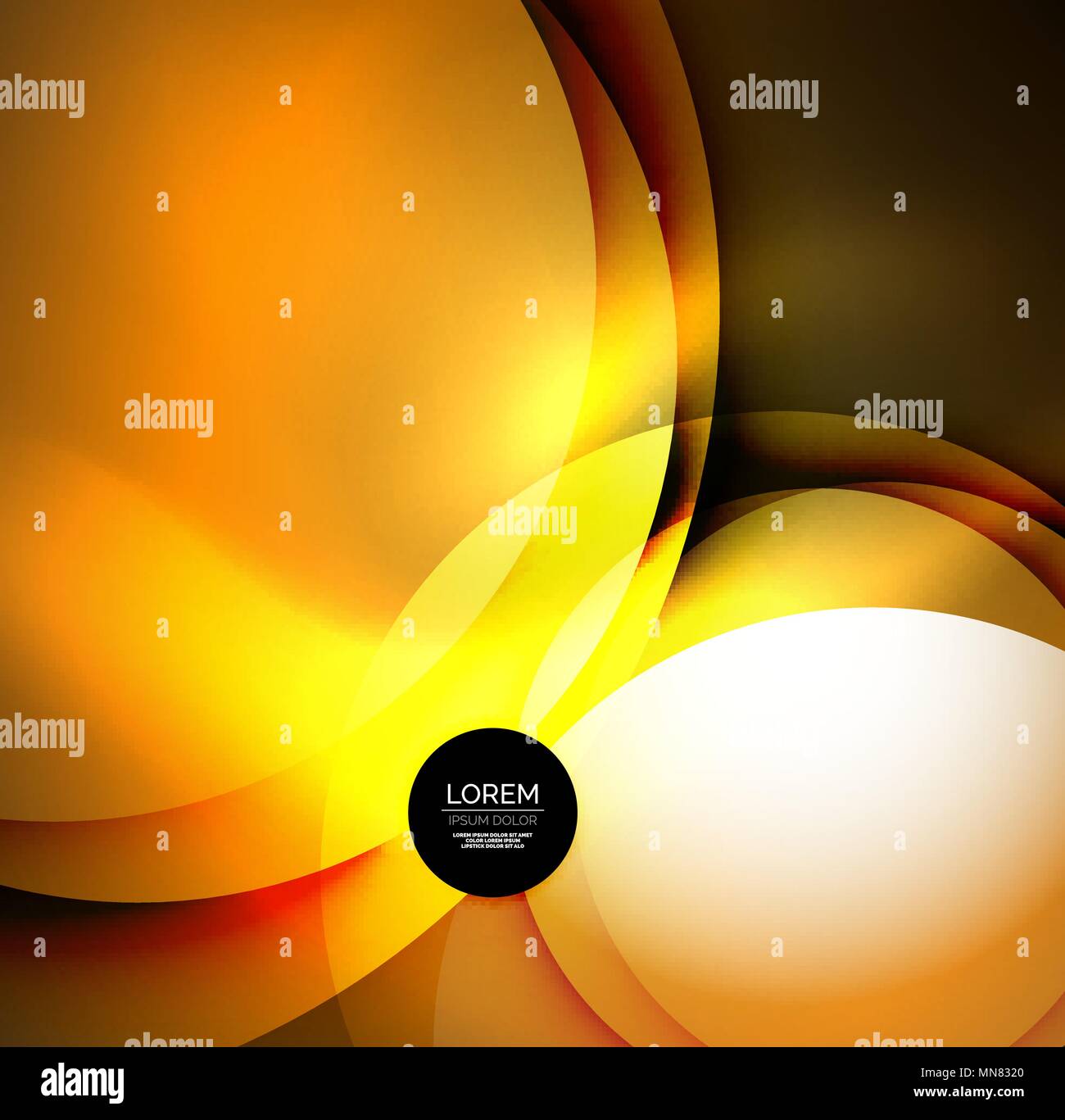 Sound waves glowing ball Stock Vector Images - Alamy
