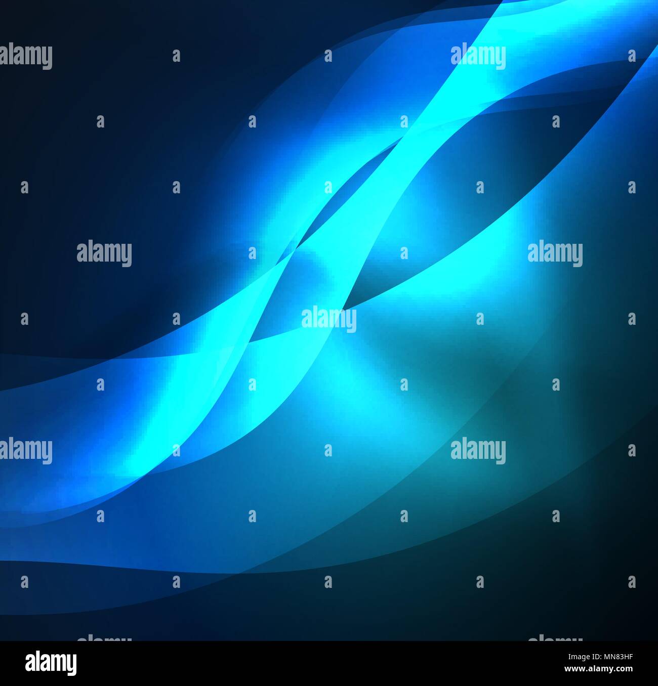 Illuminated neon waves. Vector abstract illuminated neon waves Stock ...