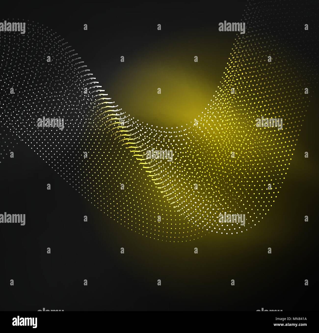 3d Illuminated Wave Of Glowing Particles 3d Illuminated Wave Of Glowing Particles Hud Design
