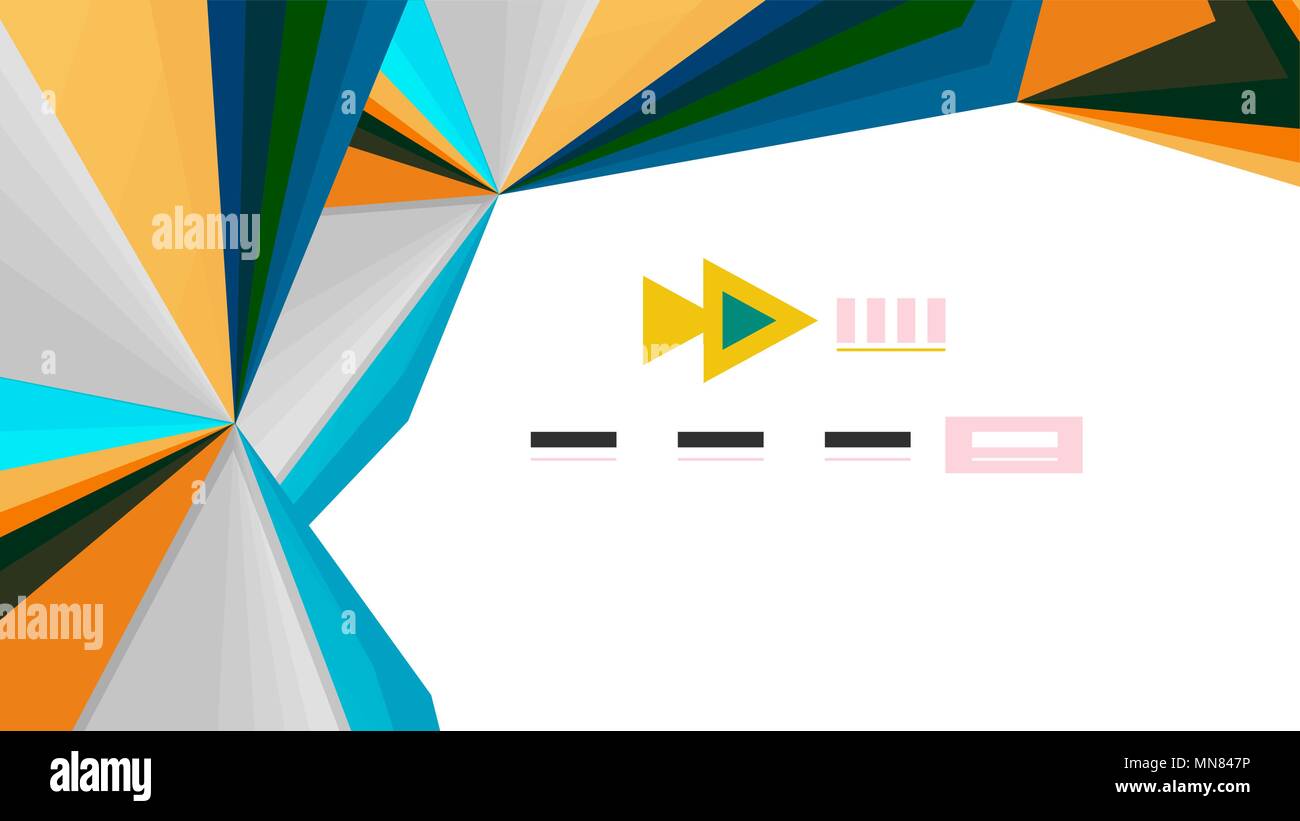 Modern triangle presentation template. Modern triangle presentation ...