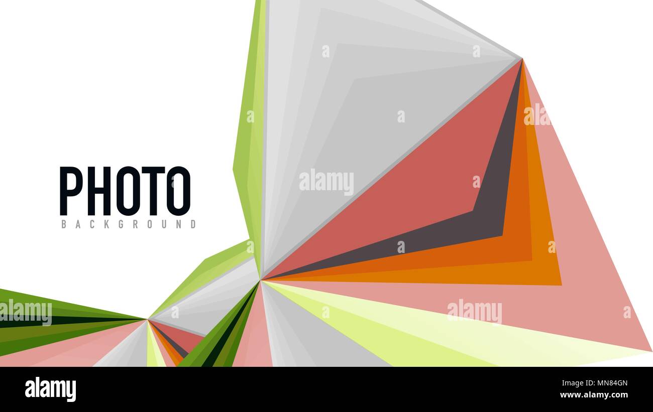 Modern triangle presentation template. Modern triangle presentation ...