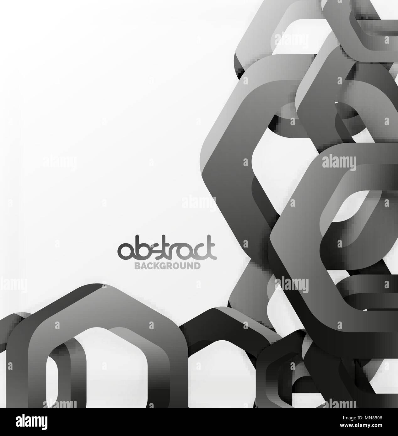 Overlapping hexagons background patterns Stock Vector Images - Alamy