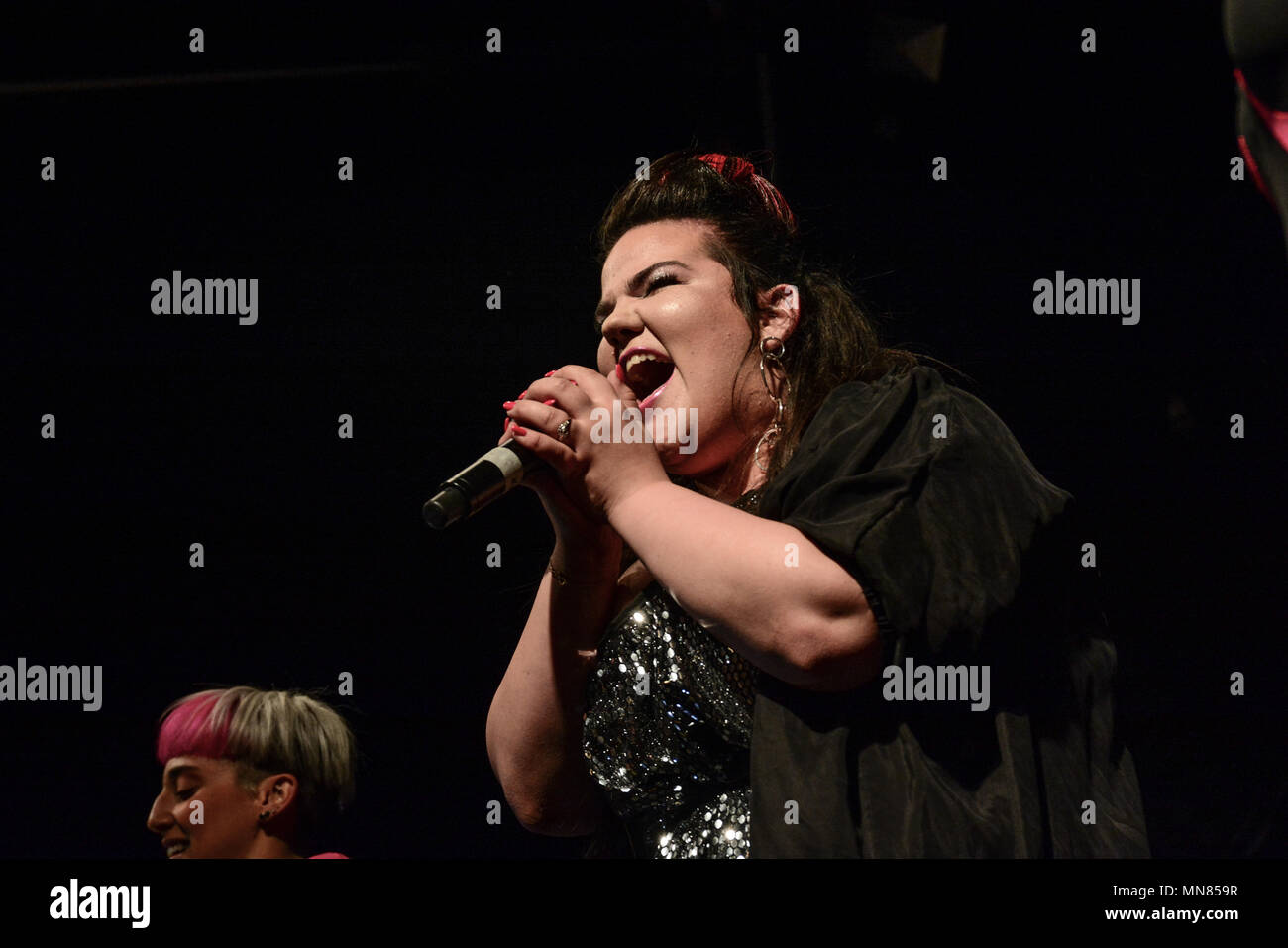 Tel Aviv, Israel. 14th May, 2018. Singer Netta Barzilai and the ...