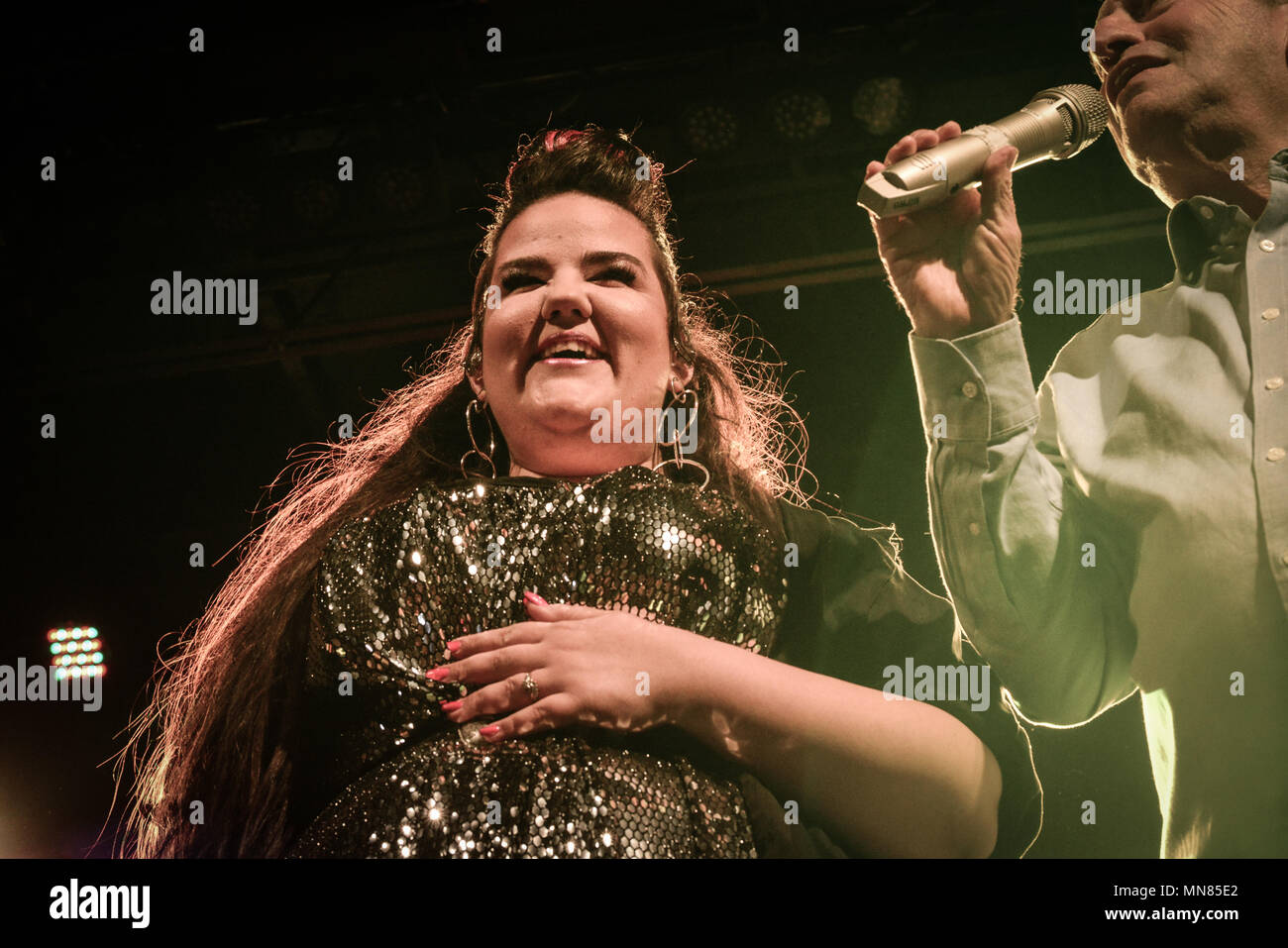 Tel Aviv, Israel. 14th May, 2018. Singer Netta Barzilai and the ...