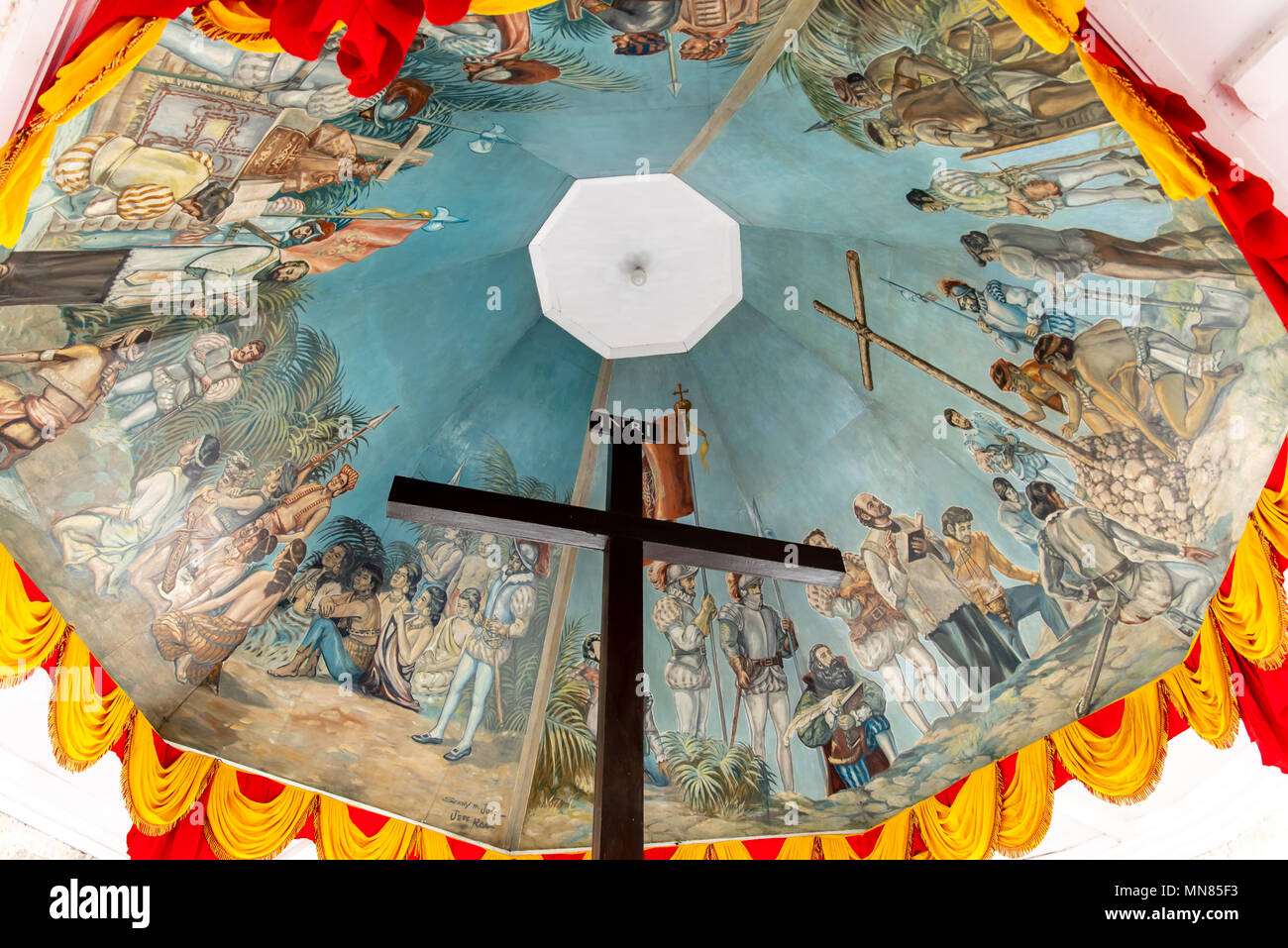 magellan cross in cebu city,Philippines Stock Photo - Alamy