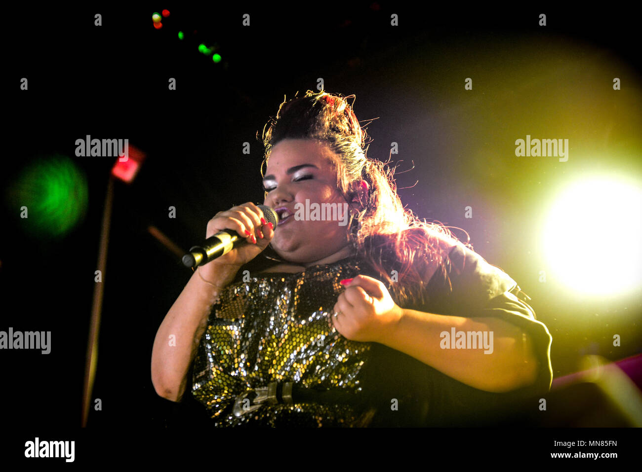 Tel Aviv, Israel. 14th May, 2018. Singer Netta Barzilai and the ...